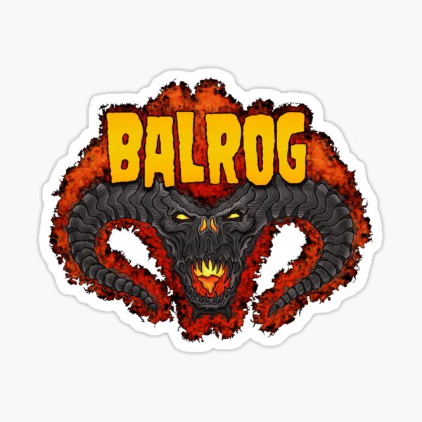 "Balrog - Azhmodai 2018" Sticker for Sale by Azhmodai | Redbubble