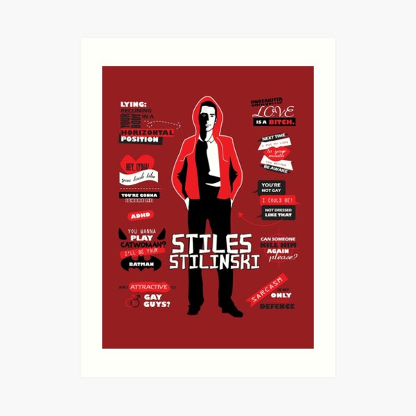 "Stiles Stilinski Quotes Teen Wolf" Art Print by awiec | Redbubble
