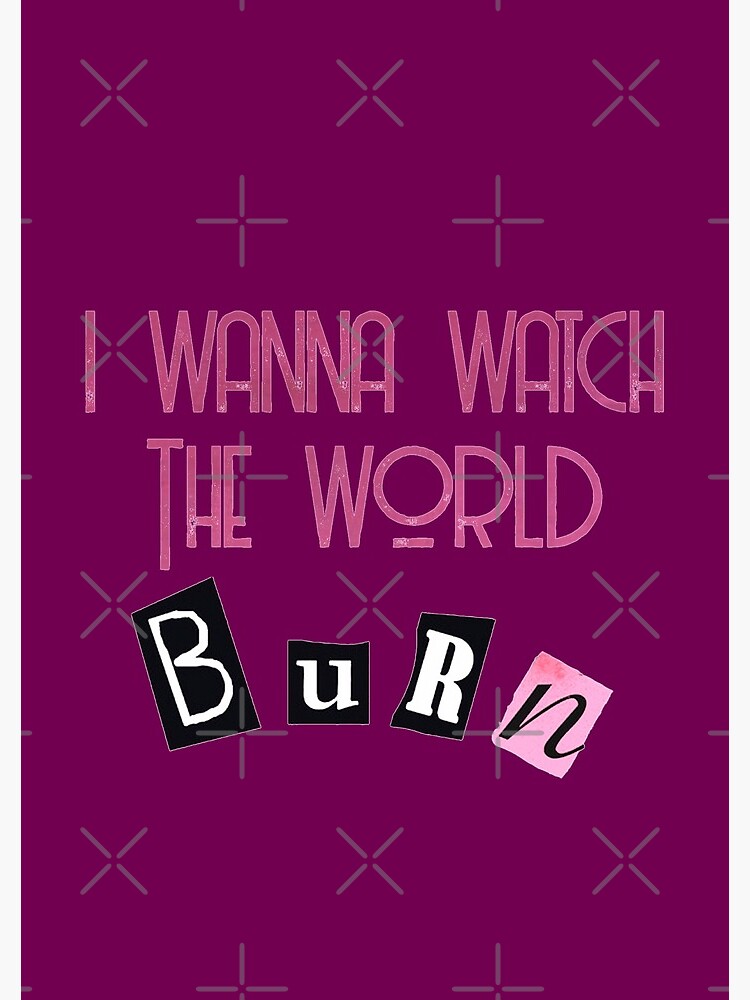 "World Burn Mean Girls" Spiral Notebook by hannahrose143 | Redbubble