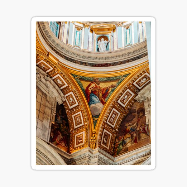 "Saint Peters Basilica Vatican City Rome Italy Photograph" Sticker by ...