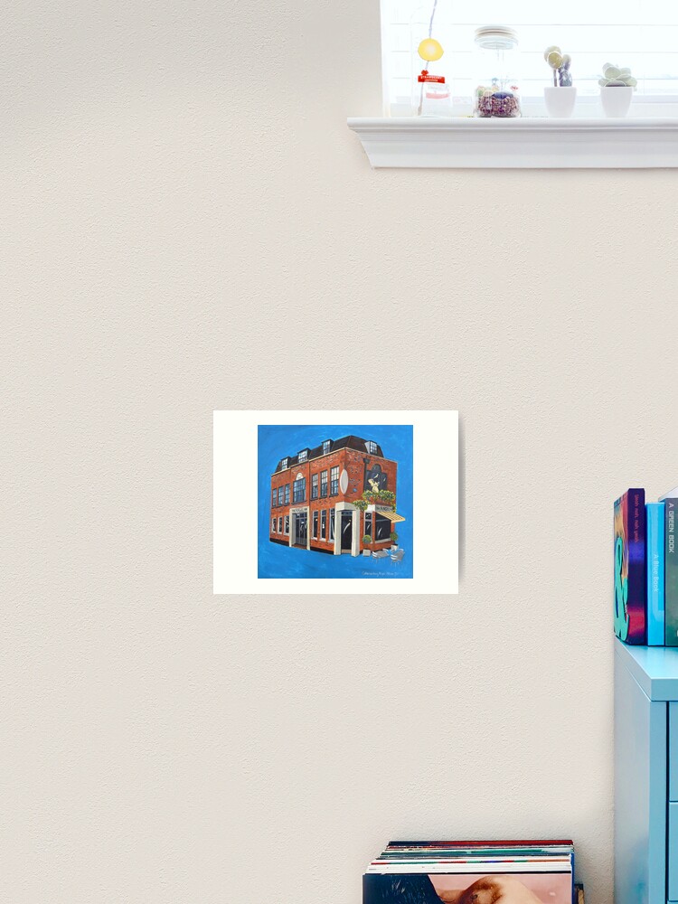 "The Angel Inn, Highgate, London - Colourful Floating Pub Illustration ...