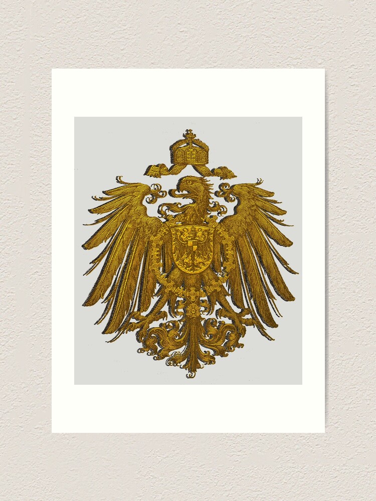 "German Heritage, 1888 Feathered Reich Eagle" Art Print by edsimoneit ...