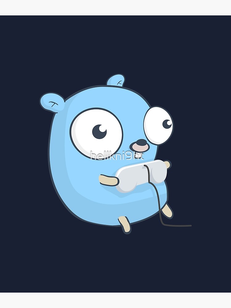 "The Golang Gopher Mascot: Gaming" Photographic Print for Sale by ...