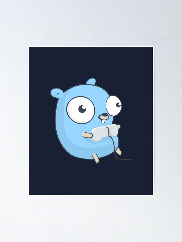 "The Golang Gopher Mascot: Gaming" Poster for Sale by hellkni9ht ...