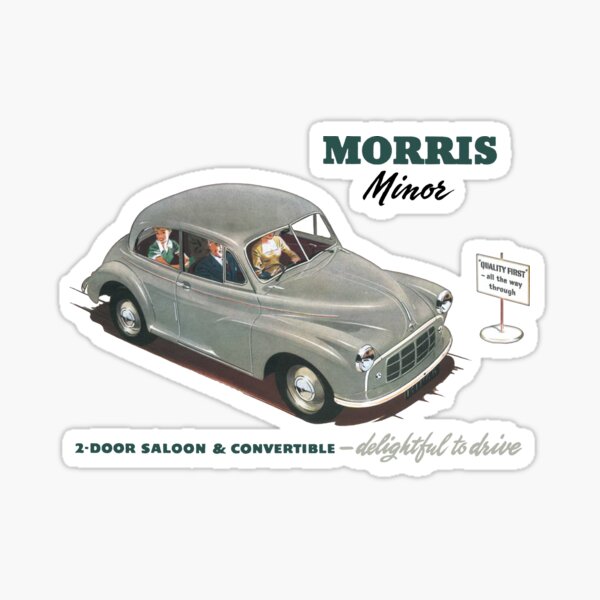 "MORRIS MINOR" Sticker for Sale by ThrowbackMotors | Redbubble