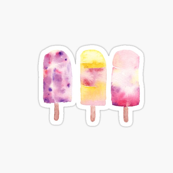 "Summertime Sweetness Popsicles" Sticker for Sale by laurajanekirton ...