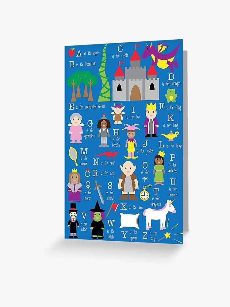 "Fairy Tale Alphabet" Greeting Card for Sale by babybigfoot | Redbubble