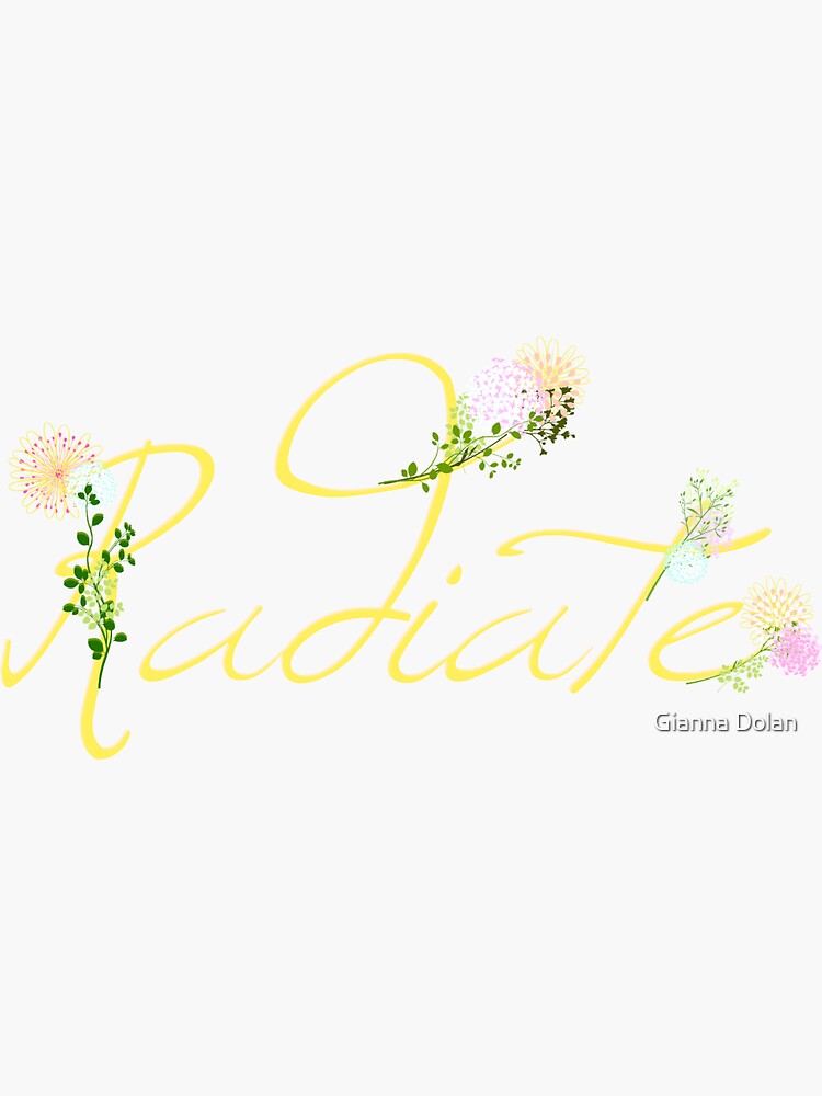 "Radiate" Sticker for Sale by artmogi | Redbubble