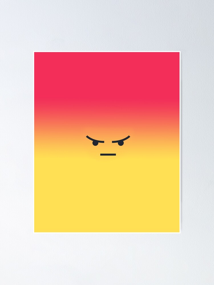 "ANGRY REACT" Poster for Sale by Jijarugen | Redbubble