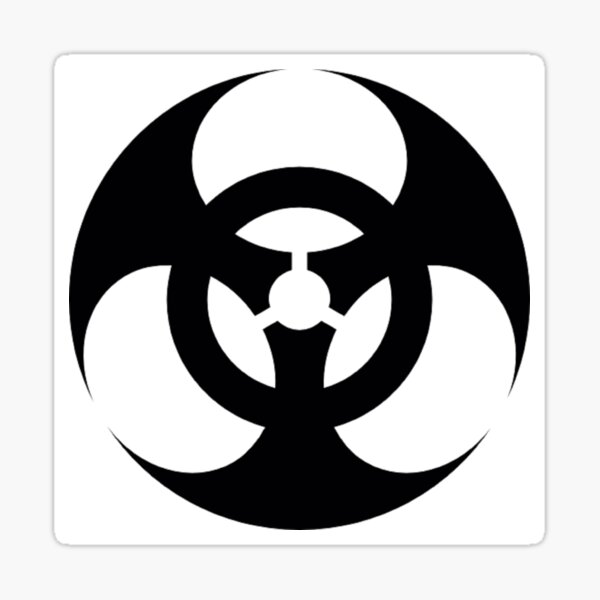 "Nuclear Warning Sign" Sticker for Sale by SamuelCook | Redbubble