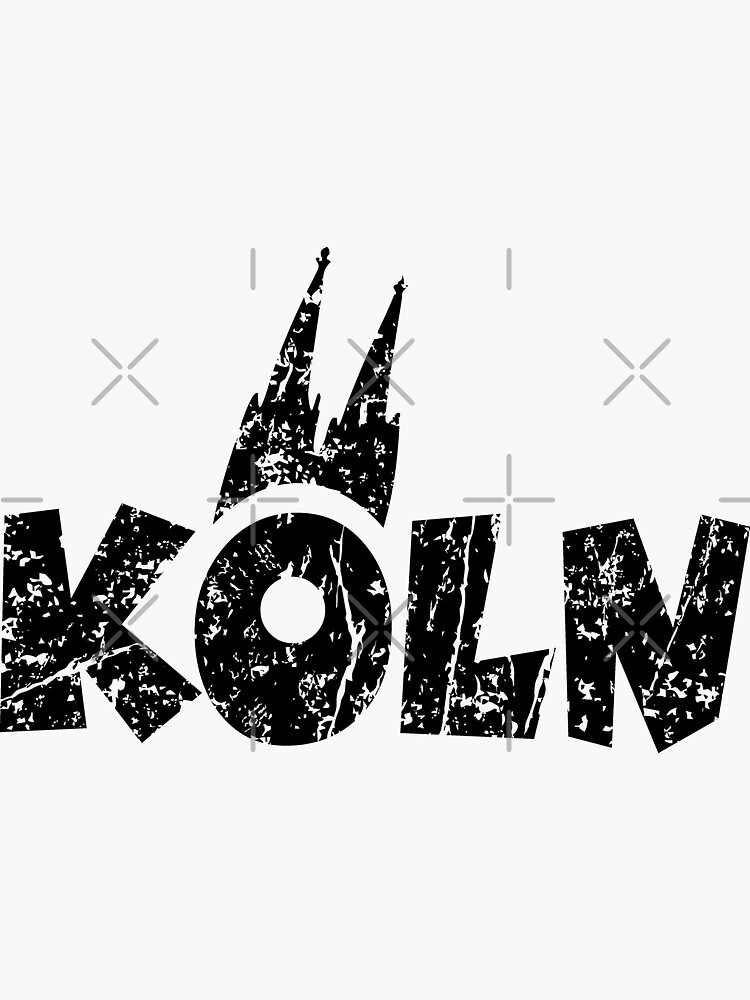 "Cologne Distressed with Cologne Cathedral" Sticker by theshirtshops ...