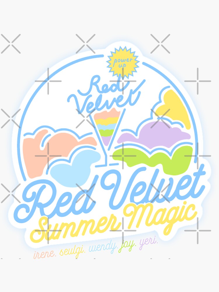 "RED VELVET Summer Magic logo" Sticker for Sale by nurfzr | Redbubble