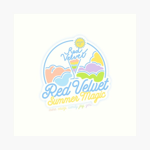 "RED VELVET Summer Magic logo" Art Print by nurfzr | Redbubble