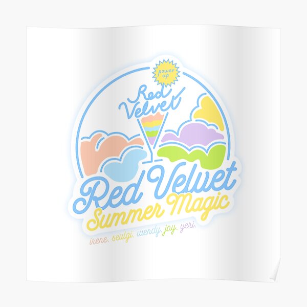 "RED VELVET Summer Magic logo" Poster for Sale by nurfzr | Redbubble