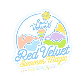 "RED VELVET Summer Magic logo" Sticker for Sale by nurfzr | Redbubble