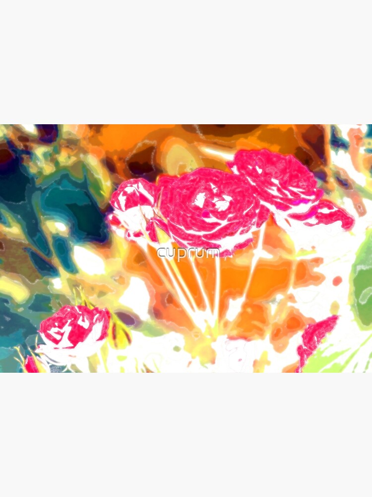 "Psychedelic Roses" Poster for Sale by cuprum | Redbubble