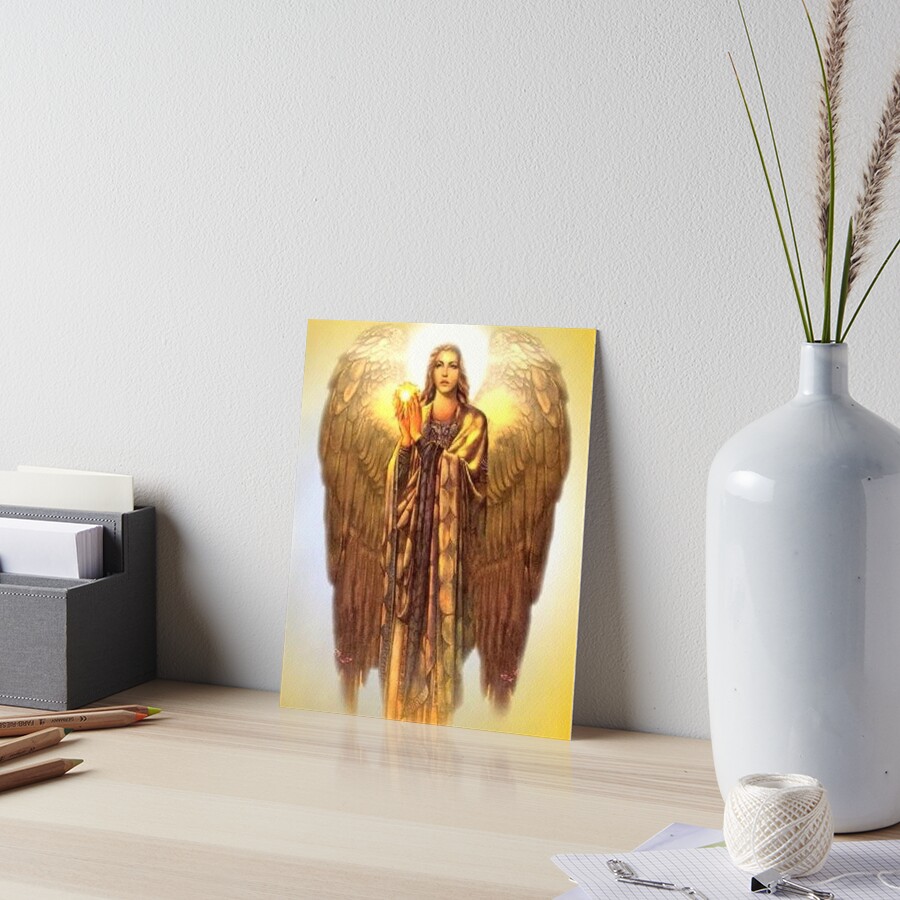 "Archangel Uriel" Art Board Print by BlackStarGirl | Redbubble