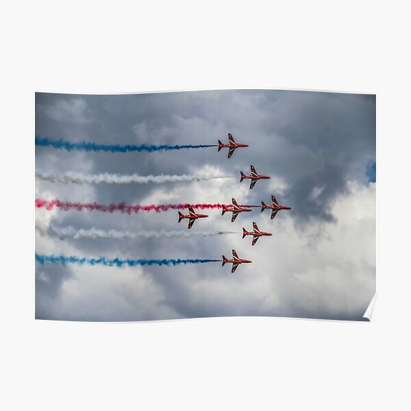 "red arrows" Poster for Sale by AliNobbs | Redbubble