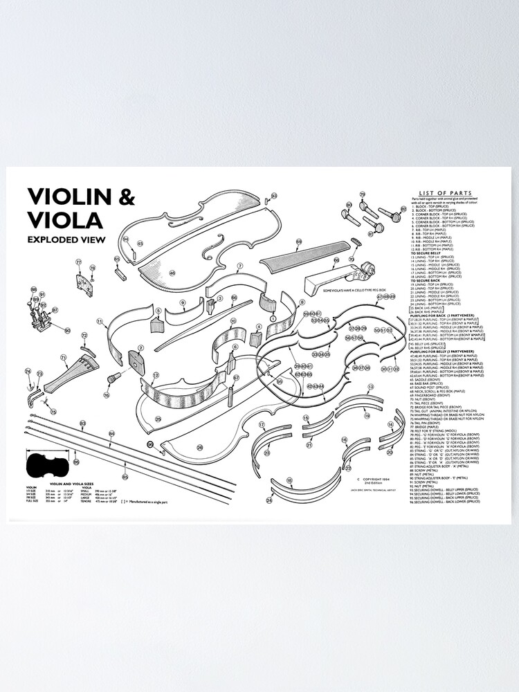 "Violin & Viola" Poster for Sale by Pierre | Redbubble