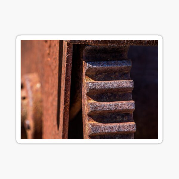 "Rusty Cogs" Sticker for Sale by dbvirago | Redbubble