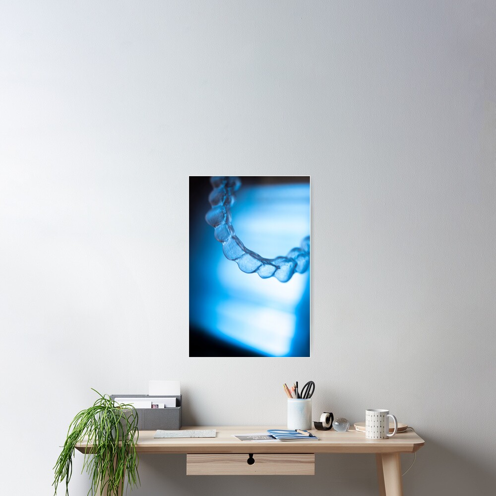 "Invisible dental teeth aligners" Poster by edwardolive | Redbubble