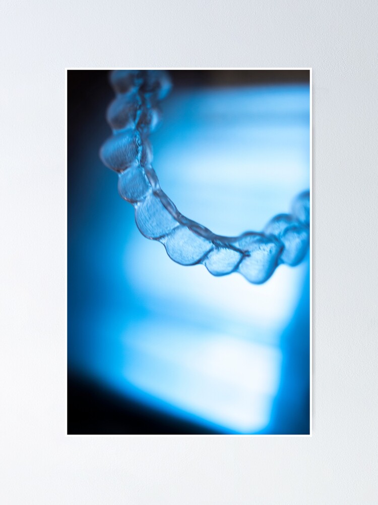 "Invisible dental teeth aligners" Poster by edwardolive | Redbubble