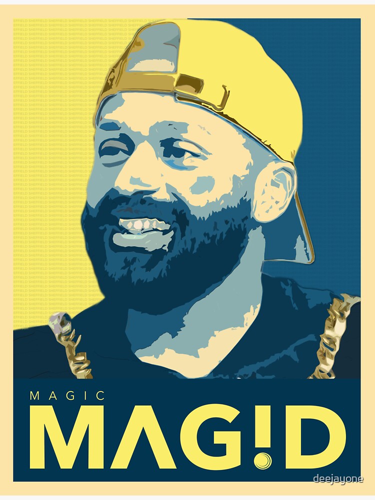 "MAGIC MAGID" Sticker for Sale by deejayone | Redbubble