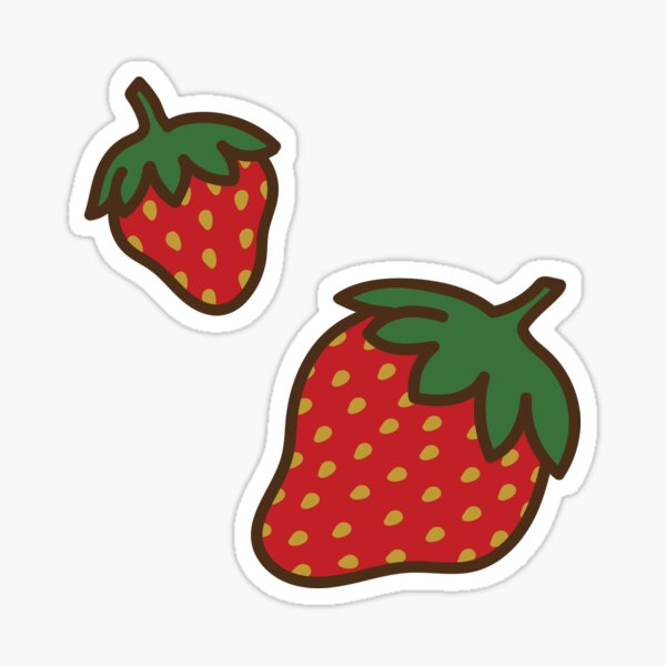 "Strawberries" Sticker for Sale by hmarshmello | Redbubble