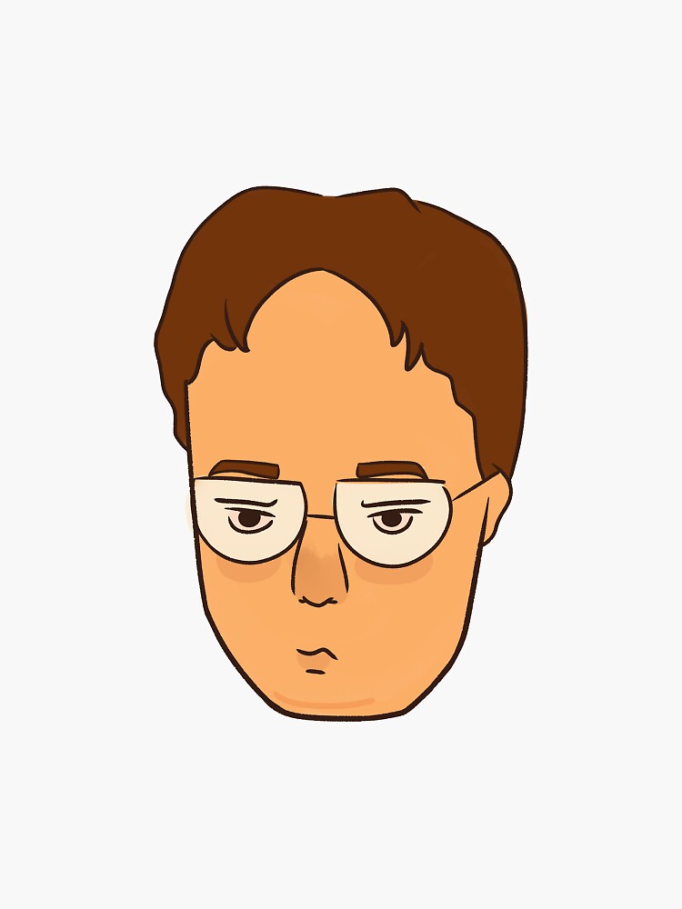 "Dwight Shrute" Sticker by kimiki | Redbubble