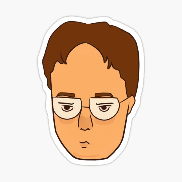 "Dwight Shrute" Sticker by kimiki | Redbubble
