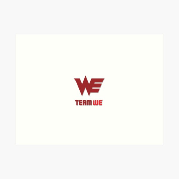 "Team WE Logo" Art Print by Swest2 | Redbubble