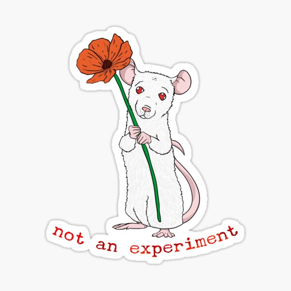 "Not an Experiment" Sticker for Sale by Vulgs-store | Redbubble