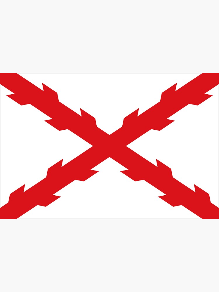 "Cross of Burgundy" Sticker by Gines1 | Redbubble