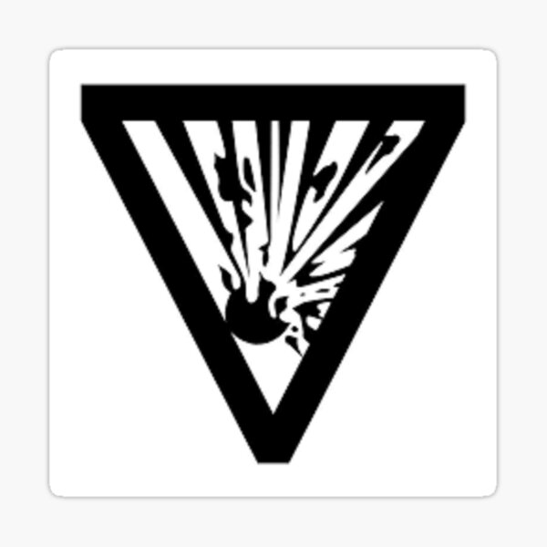 Explosive Symbol Stickers | Redbubble