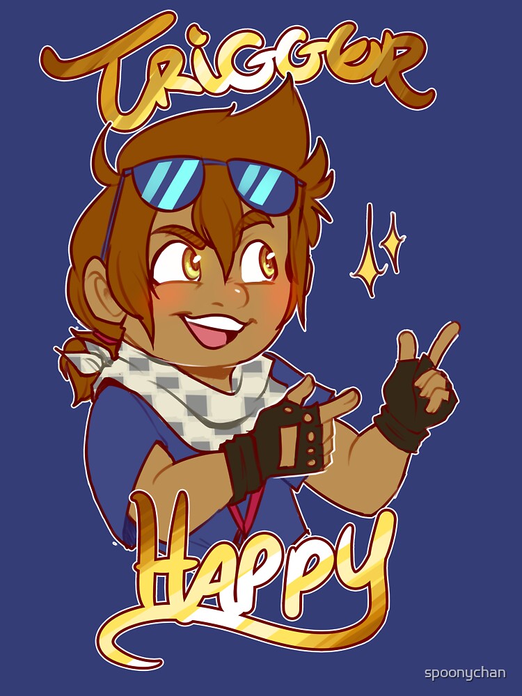 "Trigger Happy " T-shirt by spoonychan | Redbubble