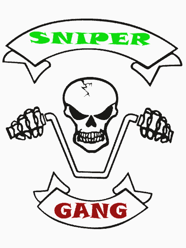 "Sniper Gang Motorcyclist" T-shirt by momenta | Redbubble