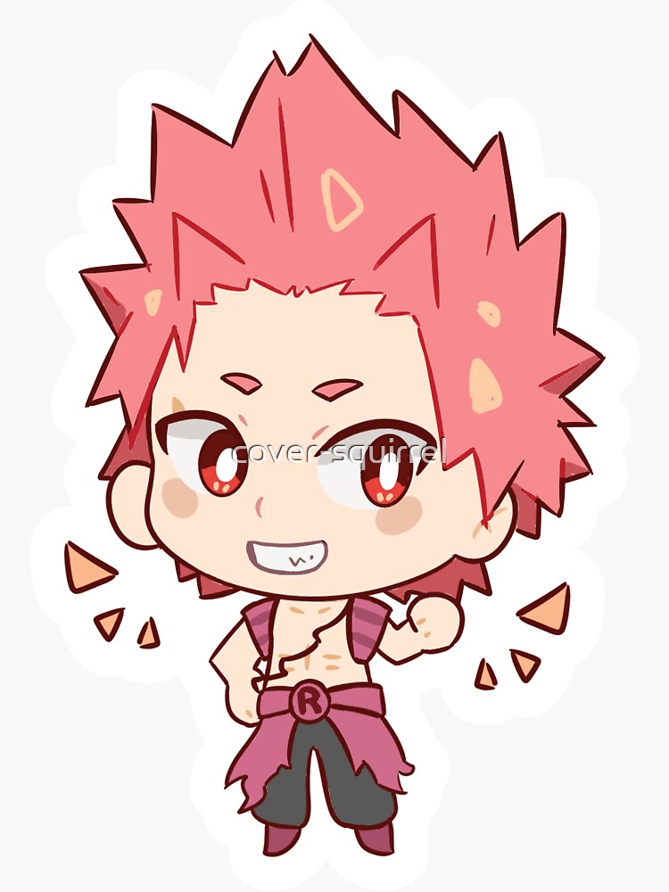 "Chibi Kirishima" Sticker by cover-squirrel | Redbubble