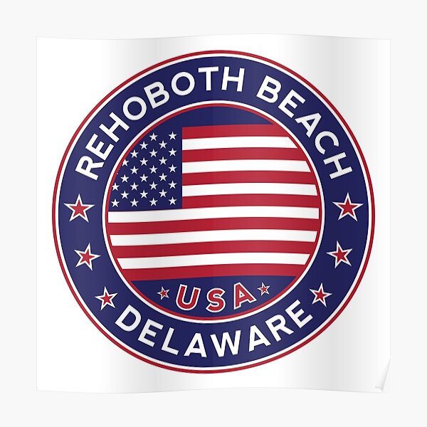 "Rehoboth Beach, Delaware" Poster by Alma-Studio | Redbubble