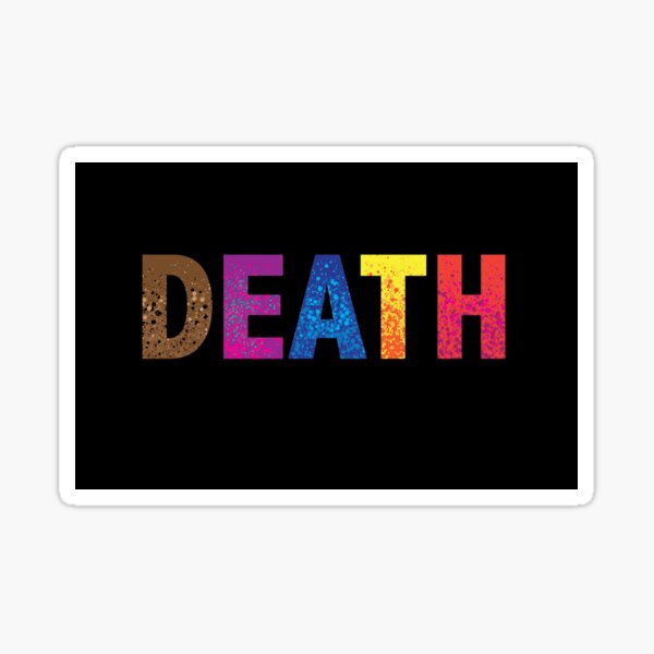 "DEATH Logo" Sticker for Sale by MacArtistry | Redbubble