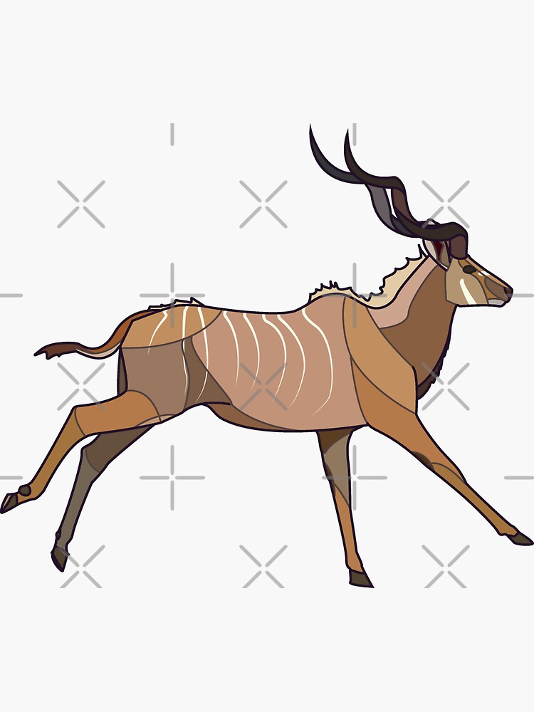 "Geometric Antelope" Sticker for Sale by CloudWalkerDsgn | Redbubble