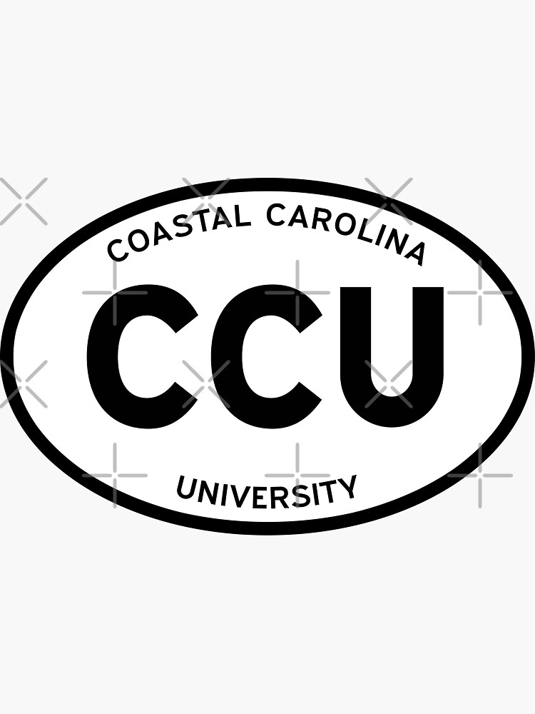 "CCU, Coastal Carolina University" Sticker for Sale by ovalschools ...