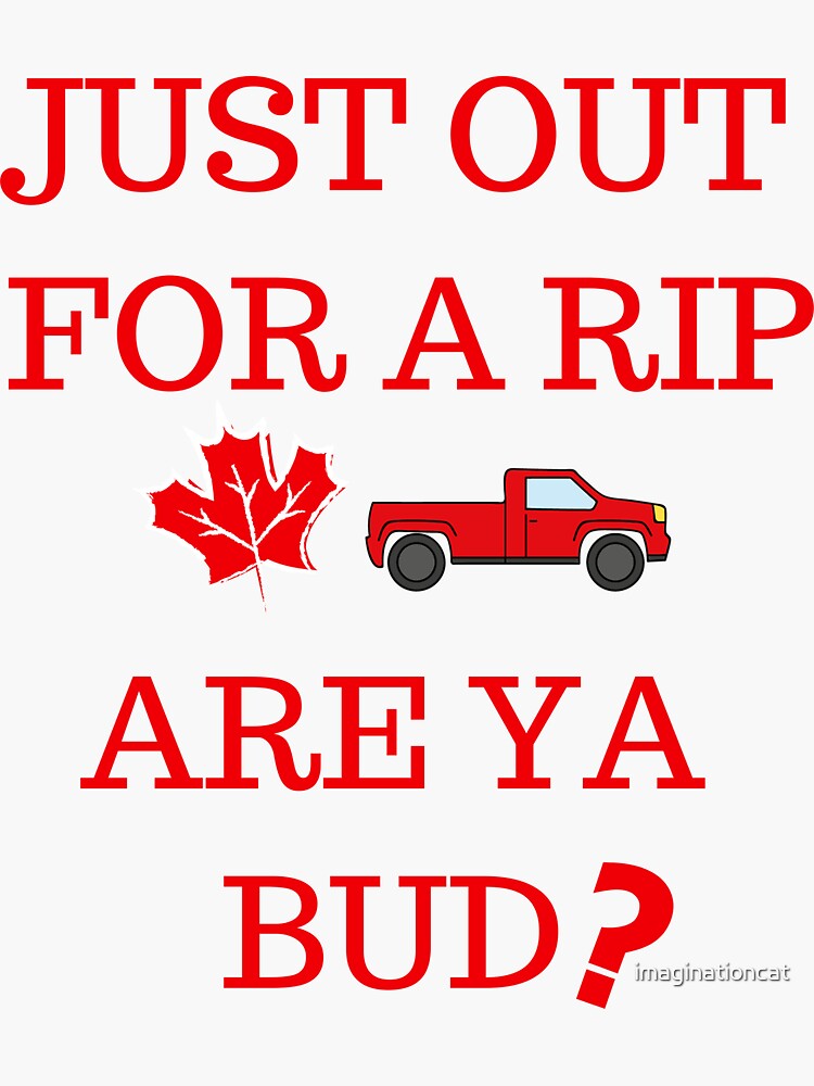 "Out For A Rip" Sticker for Sale by imaginationcat | Redbubble