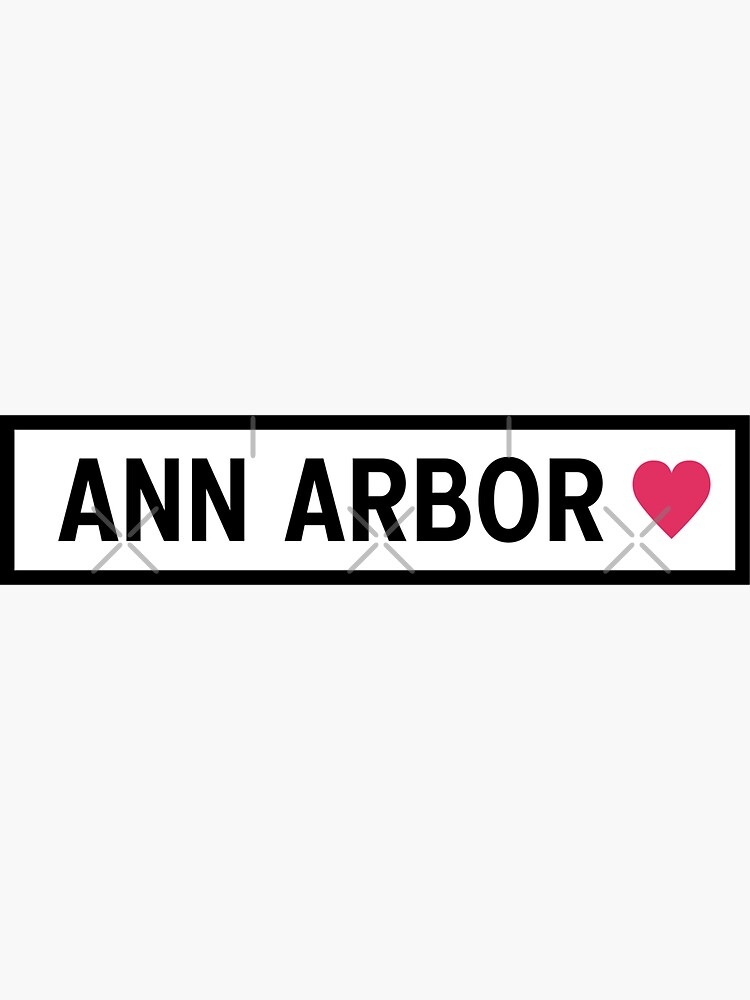 "Ann Arbor" Sticker by homelove | Redbubble