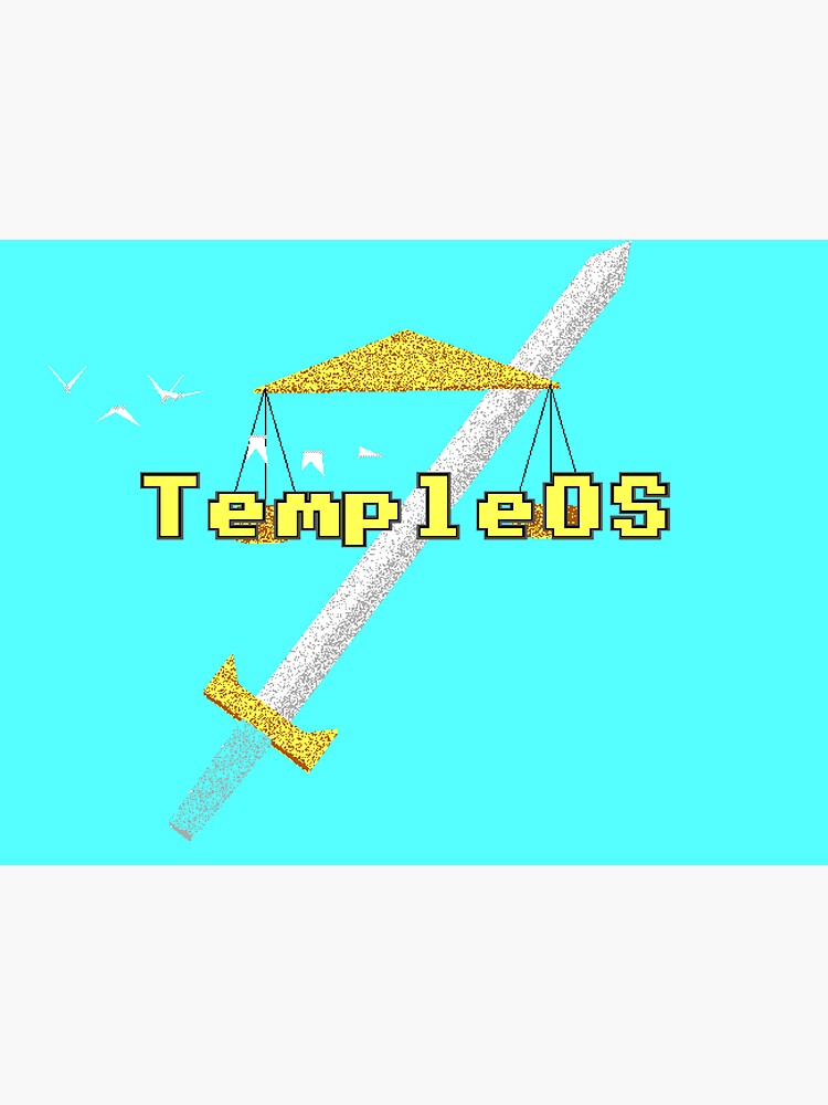 "Temple OS" Sticker for Sale by JovianSlim | Redbubble