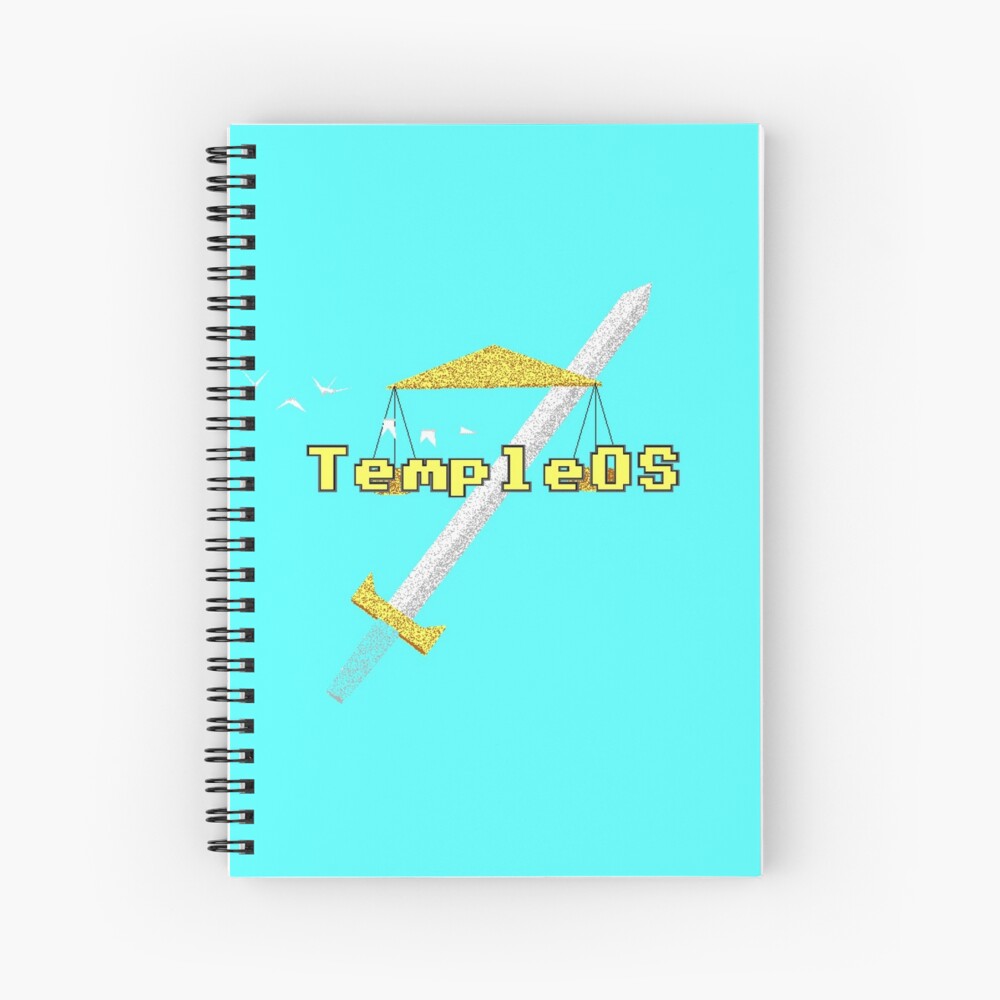 "Temple OS" Spiral Notebook by JovianSlim | Redbubble