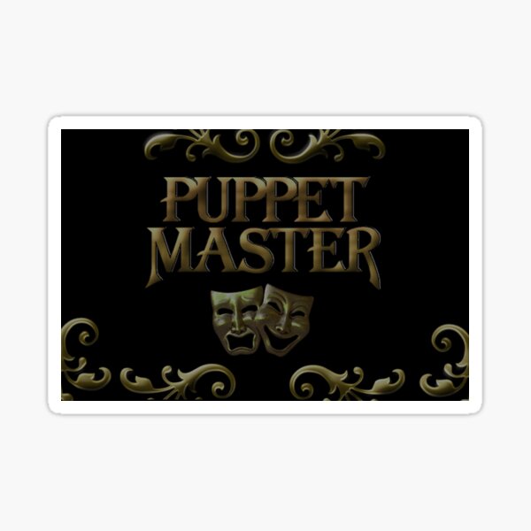 "Puppet Master Sticker" Sticker by BrianGiovanni | Redbubble