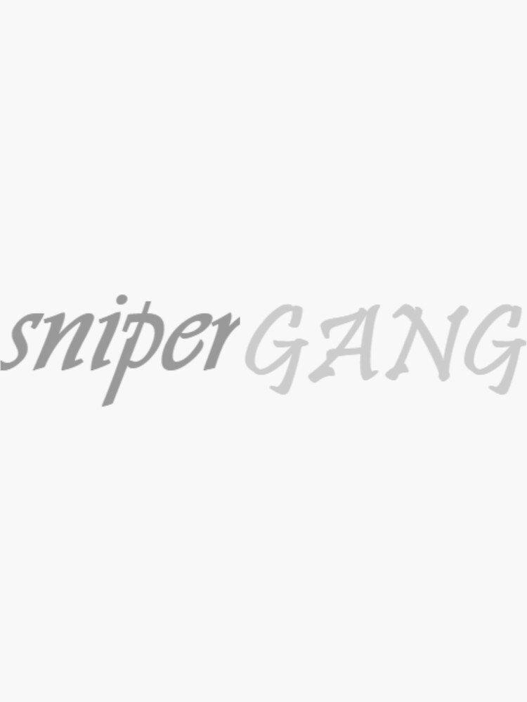 "Sniper Gang " Sticker for Sale by momenta | Redbubble