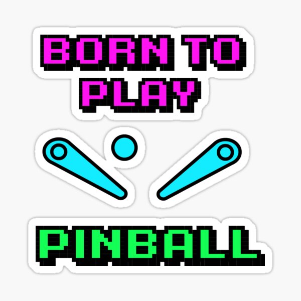 "Pinball Flipper Bumper Retro multicolored" Sticker by RetroFuchs ...