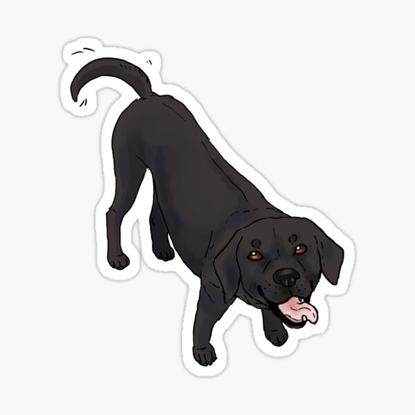 "Black Labrador" Sticker for Sale by SunnyCav | Redbubble