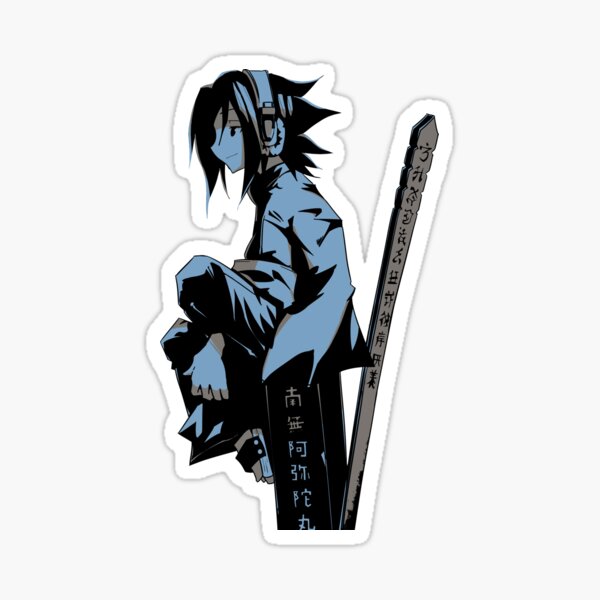 "Shaman King Yoh [Blue]" Sticker for Sale by SmillingApple | Redbubble
